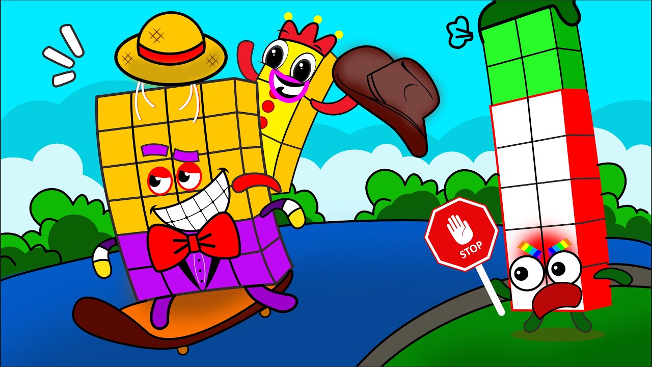 Skateboard Numberblocks NB 3 16, Must Play Carefully | Numberblocks ...