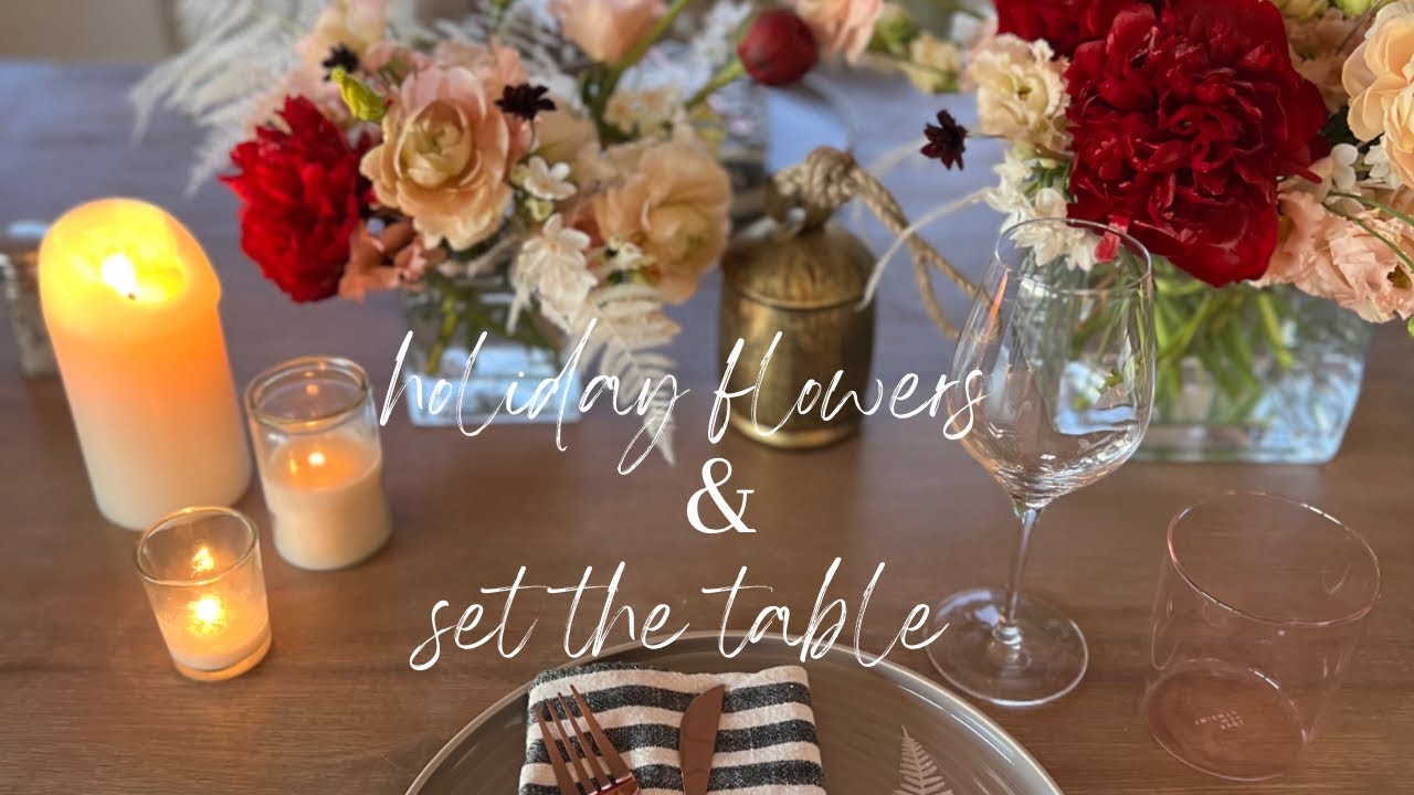 Floral Design + Holiday Inspired Tablescape | Set the Table Series ...