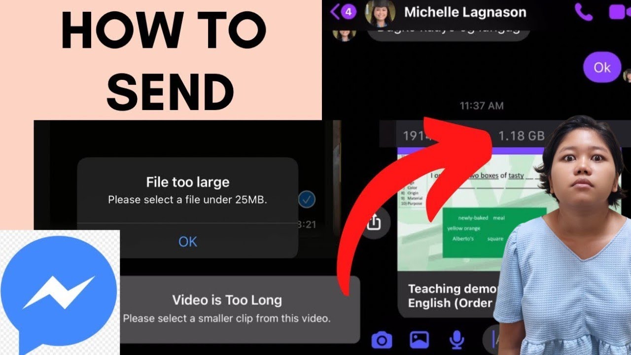 How To Send LARGE VIDEOS In Messenger Video Is Too Long File Too Large How To Send LARGE VIDEOS In Messenger Video Is Too Long File Too Large