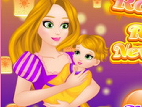 Gaming Rapunzel Real Care Newborn baby Best game play - YouTube