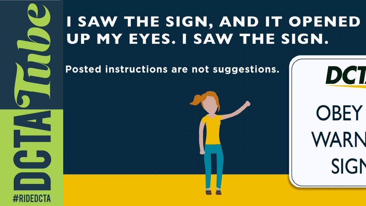 DCTA Safety - Obey All Signage - YouTube
