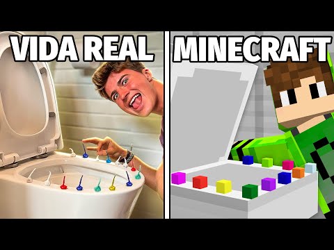 Fiz Trolagens da VIDA REAL no Minecraft
