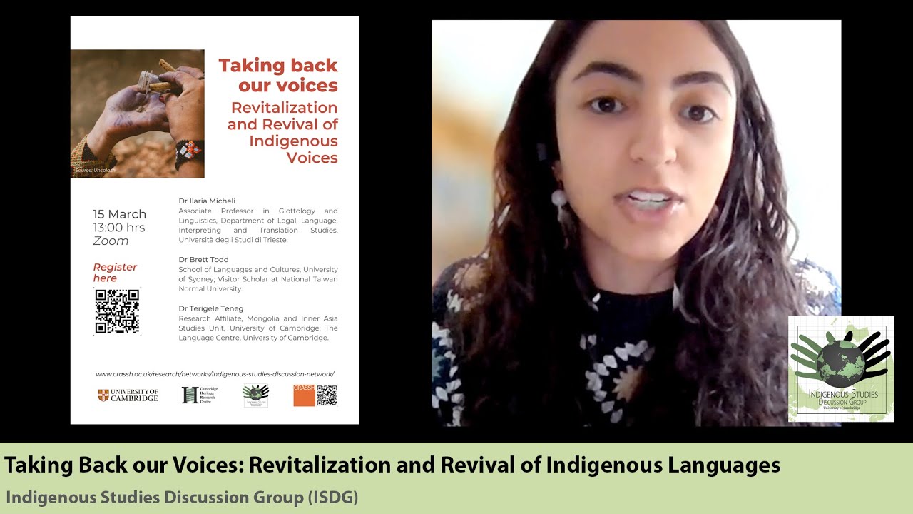 CRASSH | Taking back our voices: Revitalisation and revival of ...