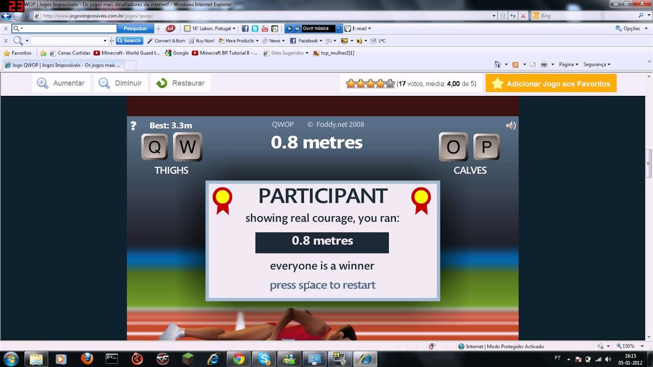 QWOP-GamePlay - YouTube