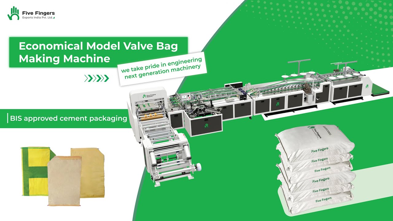 Economical Model Valve Bag Making Machine | Five Fingers Exports - YouTube