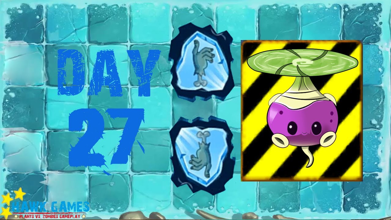 Plants vs Zombies 2 - Frostbite Caves - Day 27 [Protect Rotobaga] No ...