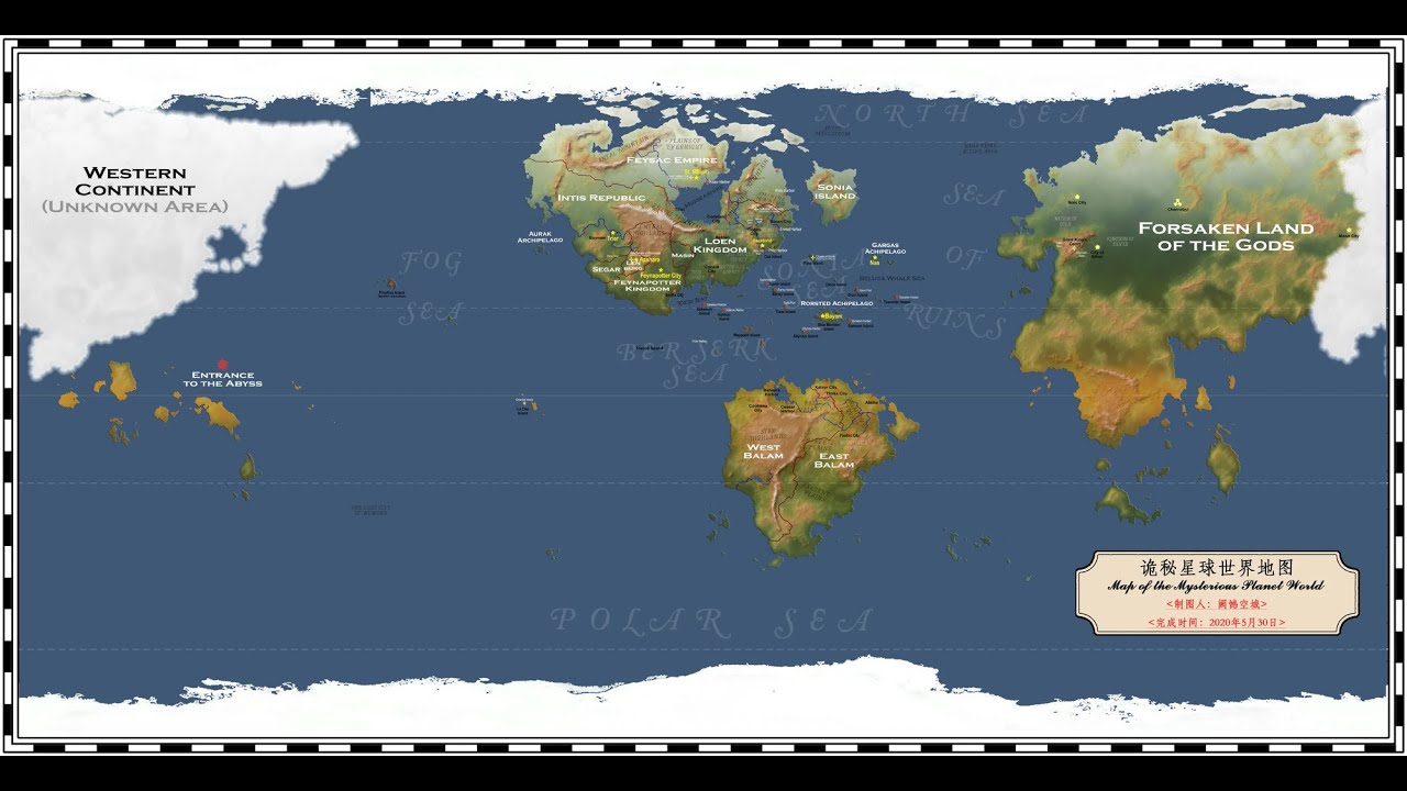 Explaining the Map and Countries of Lord of the Mysteries/Circle of ...