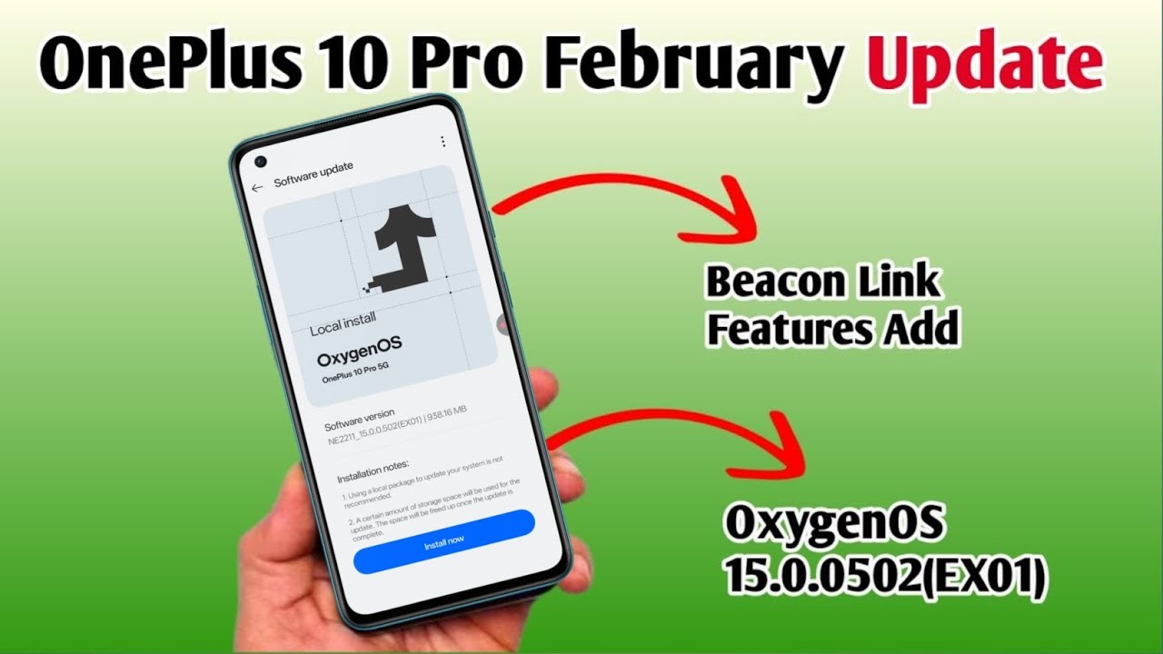OnePlus 10 Pro February Software update | Beacon Link Features Add ...