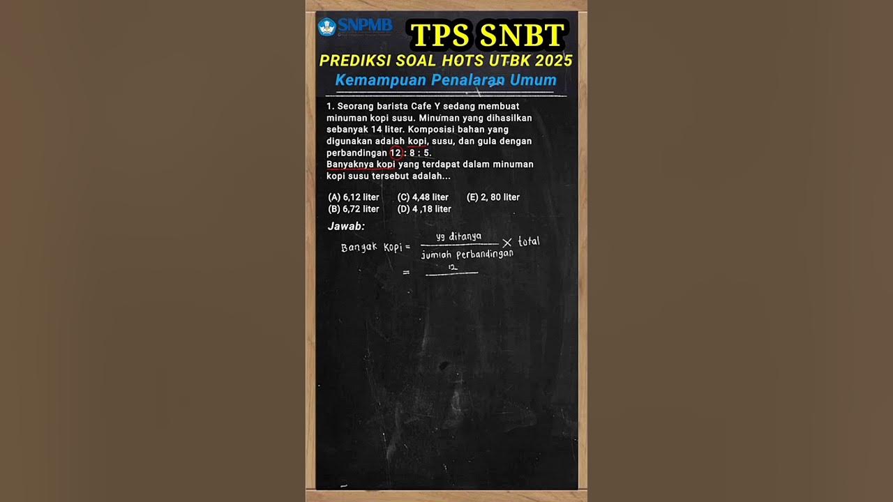 ||PREDIKSI Soal UTBK 2025 Latihan Soal Sederhana Penalaran Umum ||PART 14|| #penalaranumum - YouTube