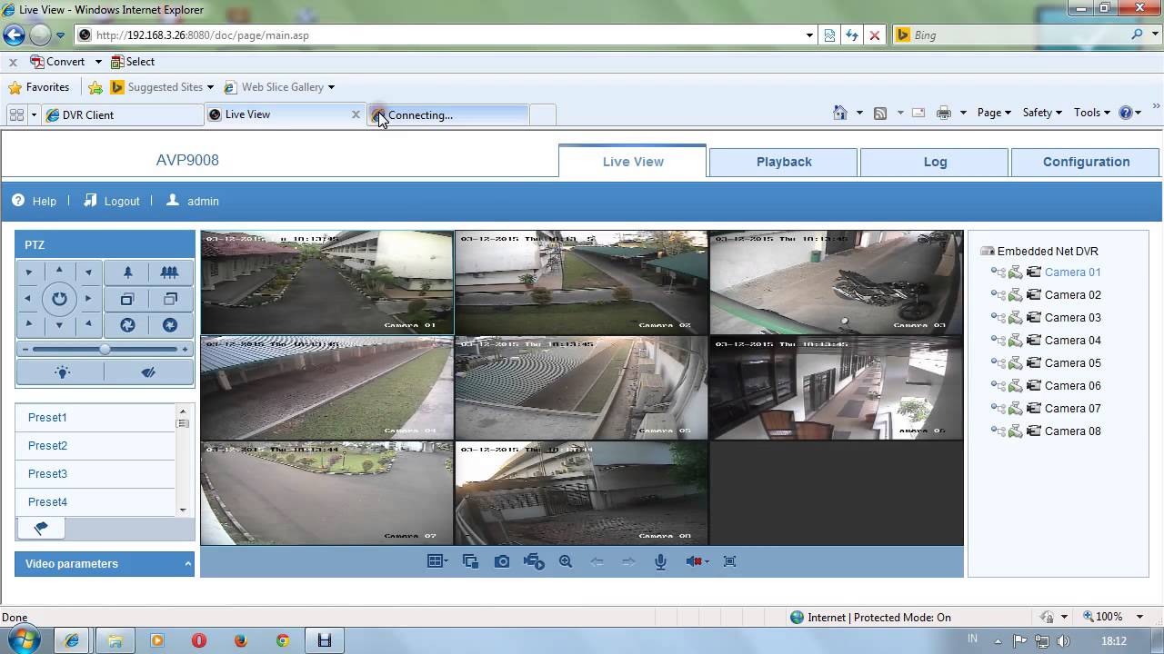 Melihat CCTV Camera Melalui Internet Explorer - YouTube