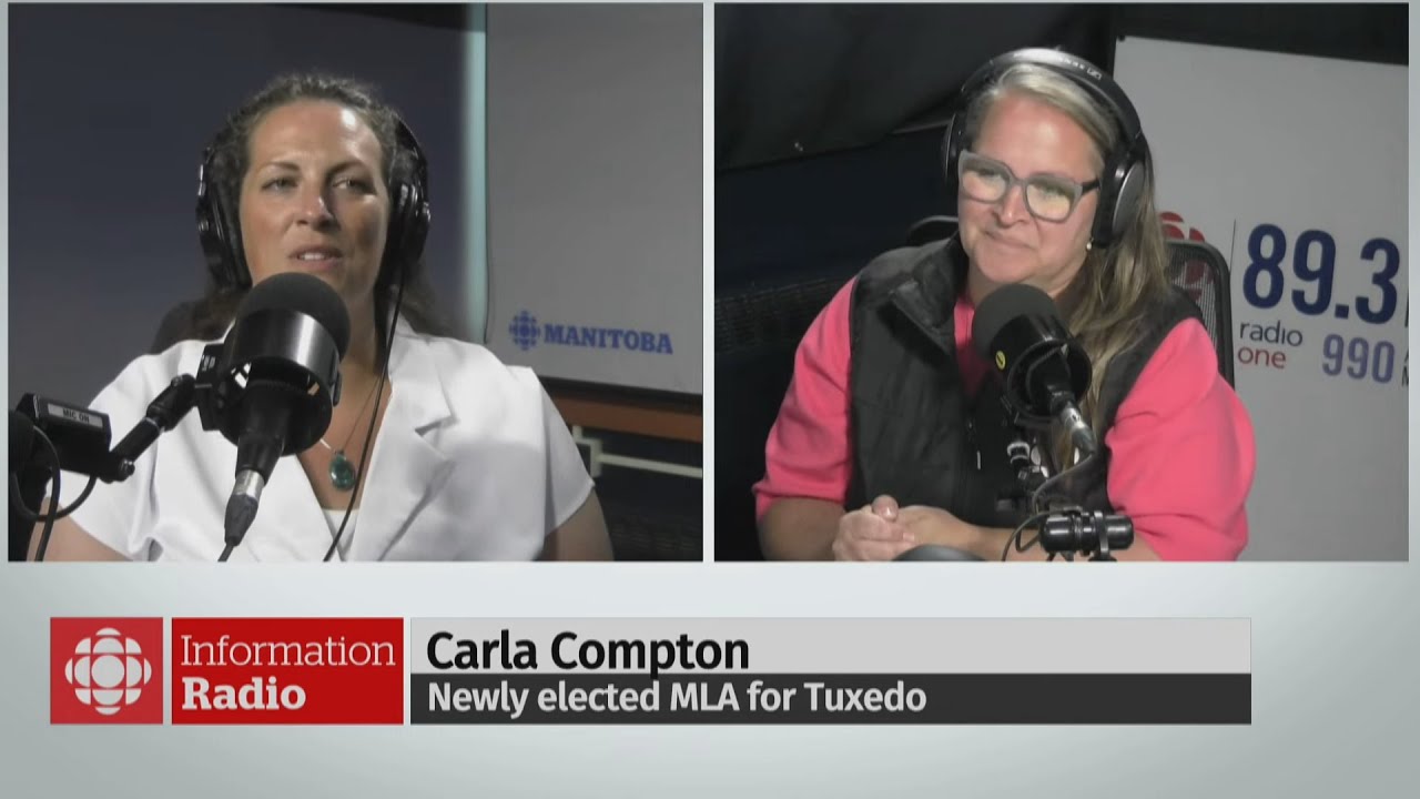Tuxedo's newly elected NDP MLA, Carla Compton live in studio - YouTube