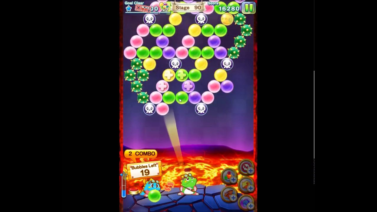 LINE Puzzle Bobble Stage 90 / LINE パズルボブル ステージ 90 - YouTube