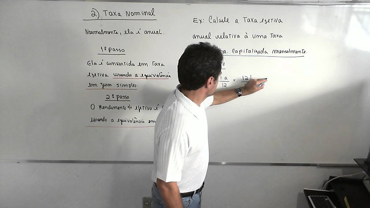 Matemática Financeira : Taxa Nominal - YouTube