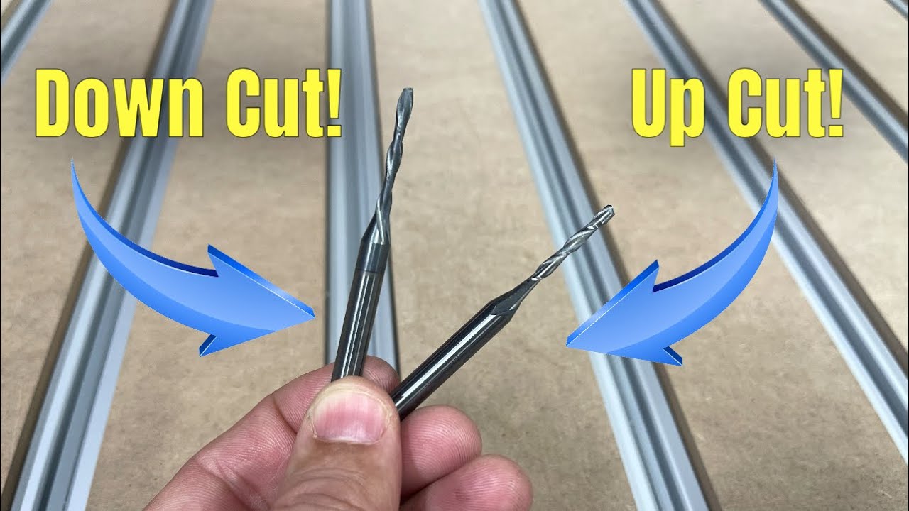 Upcut or Downcut Bit? The EASY WAY to Tell Which is Which! CNC Bit ...