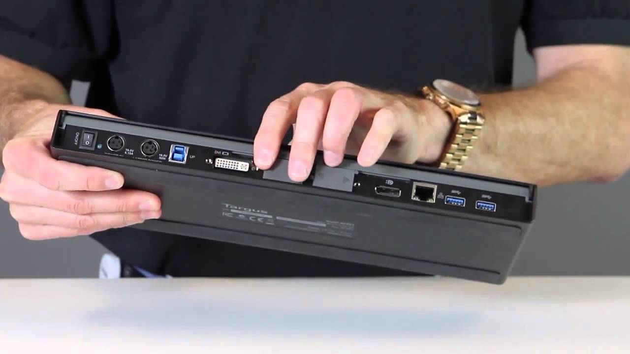Targus ACP77 Dual 2K Video Universal Docking Station - YouTube