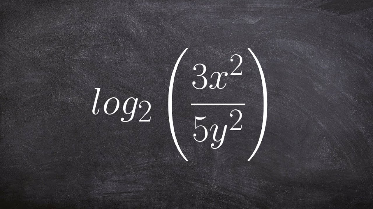 Expanding logarithmic expressions across multiplication & division ...