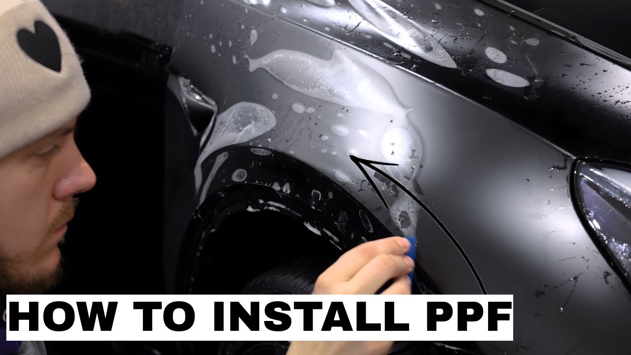 How to Apply Paint Protection Film (PPF) on a Tesla Model Y - YouTube