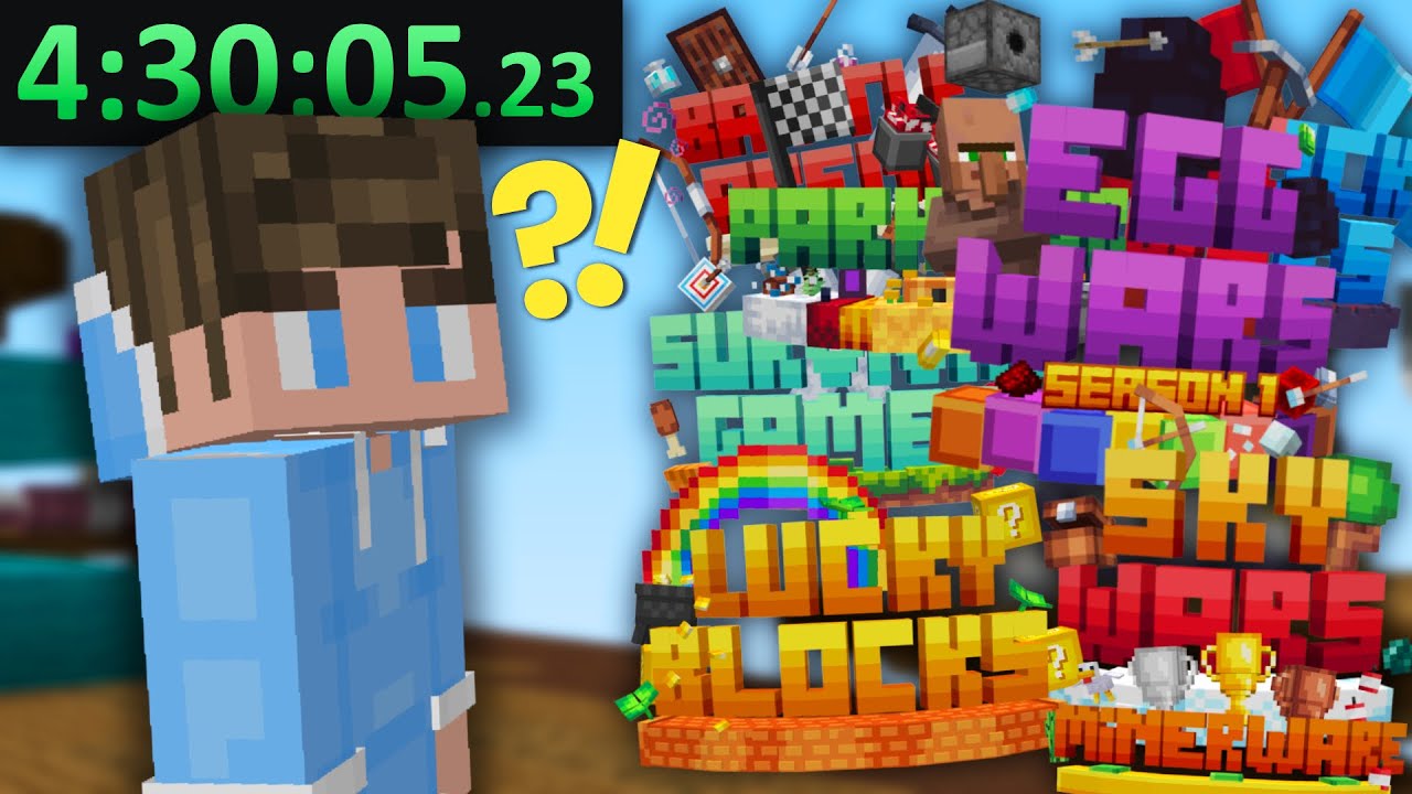 🔴 Beating EVERY game on CUBECRAFT! - YouTube