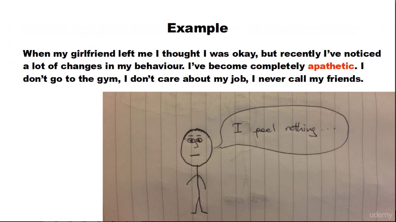 Learn English Words Apathetic Meaning Vocabulary With