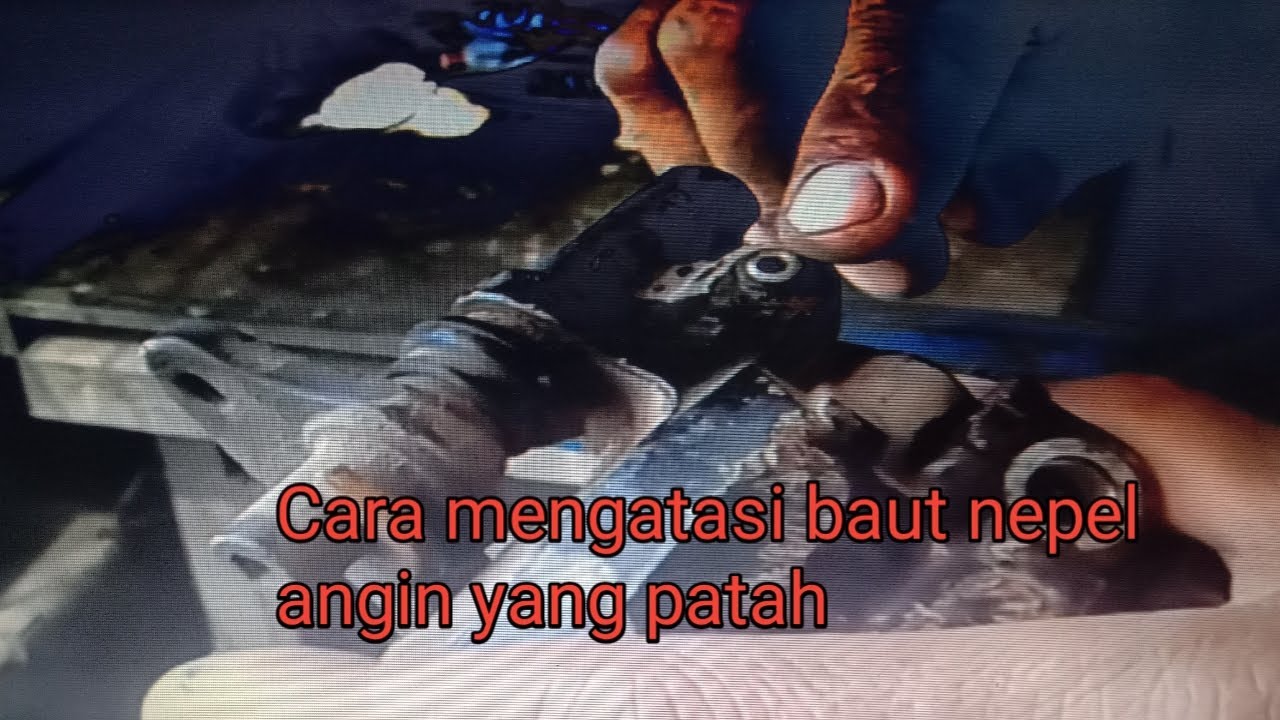 CARA MENGATASI NEPEL ANGIN YANG PATAH PADA REM CAKRAM - YouTube