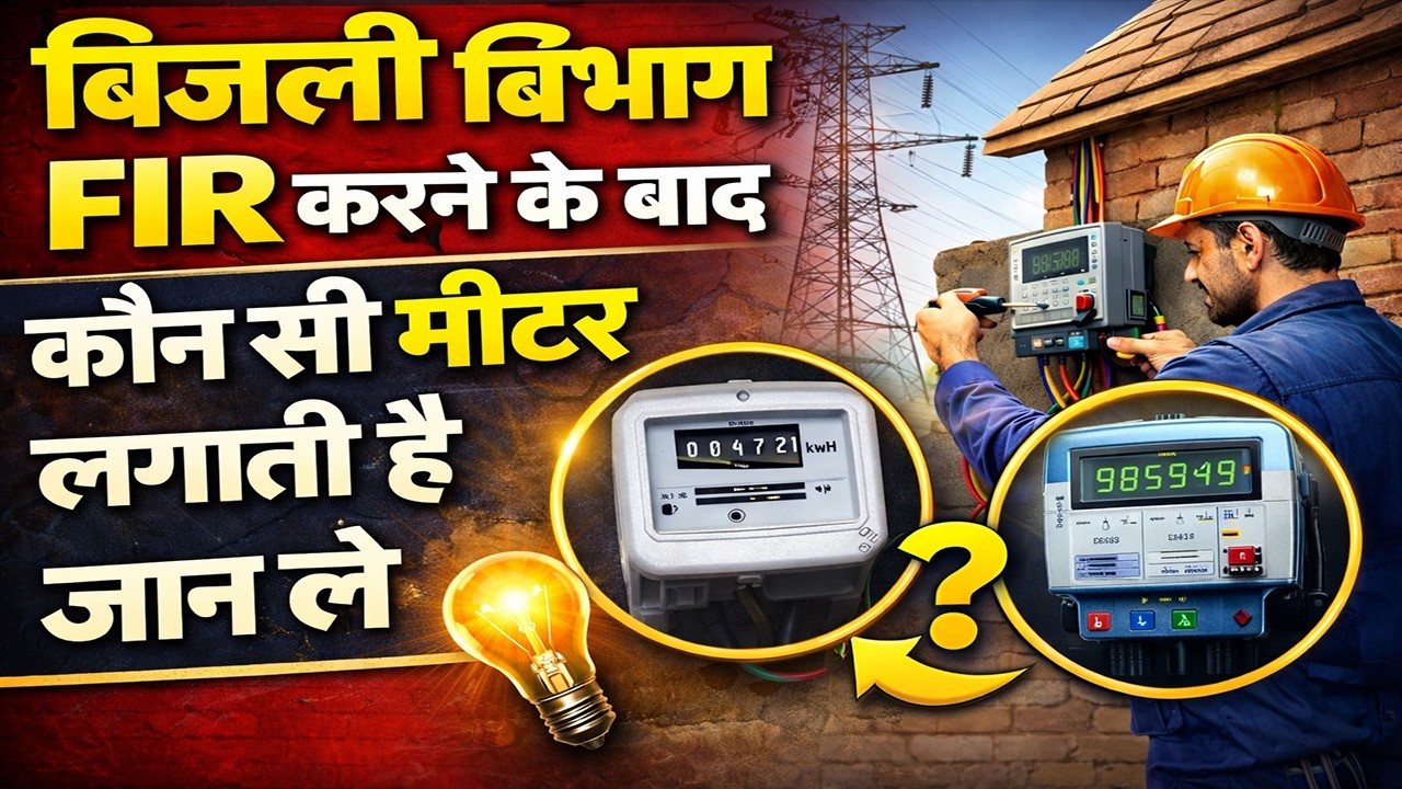 बिजली बिभाग fir करने के बाद कौन सी मीटर लगाती है जान ले | Fir After ...