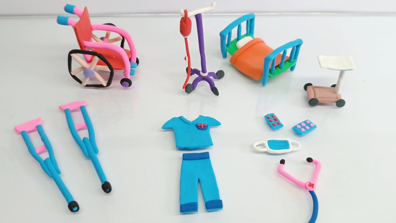 DIY How to Make Polymer Clay Miniature Doctor Set | DIY Handmade ...