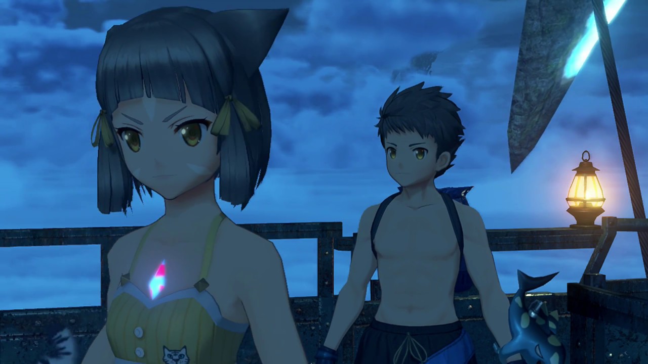 Xenoblade Chronicles 2 Swimsuit Edition Cutscene 006 - Something in ...