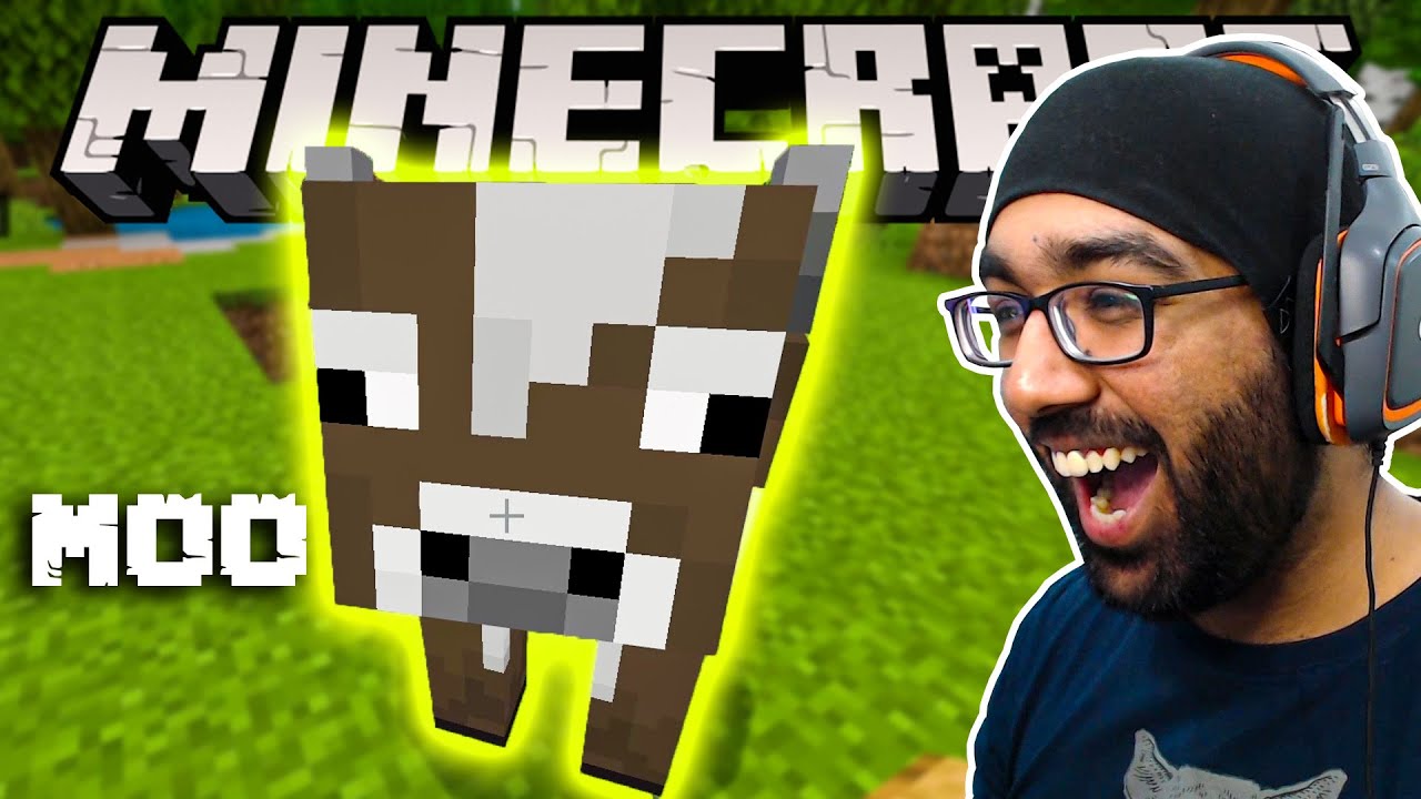 MINECRAFT COW says HI | Minecraft Part 1 - YouTube
