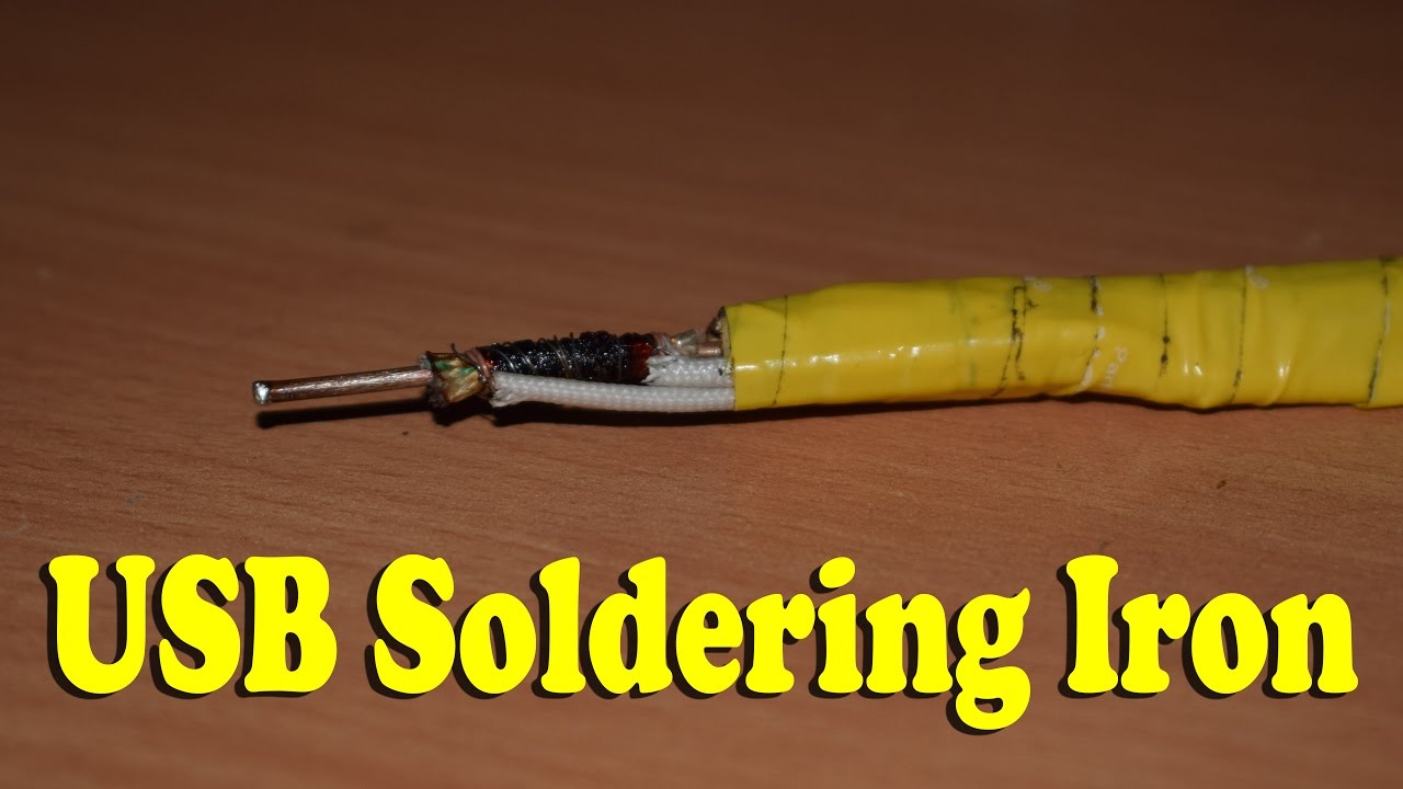 How To make Mini USB Soldering Iron - YouTube