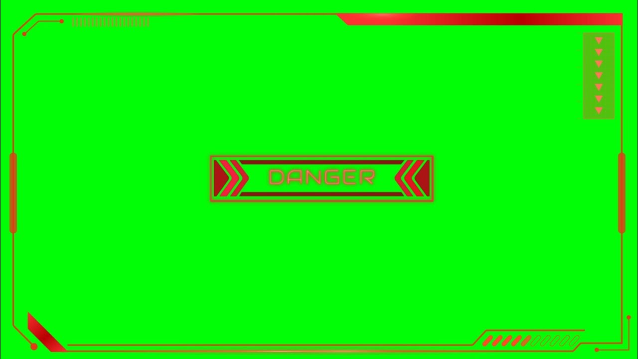 GREEN SCREEN - DANGER ALERT - YouTube