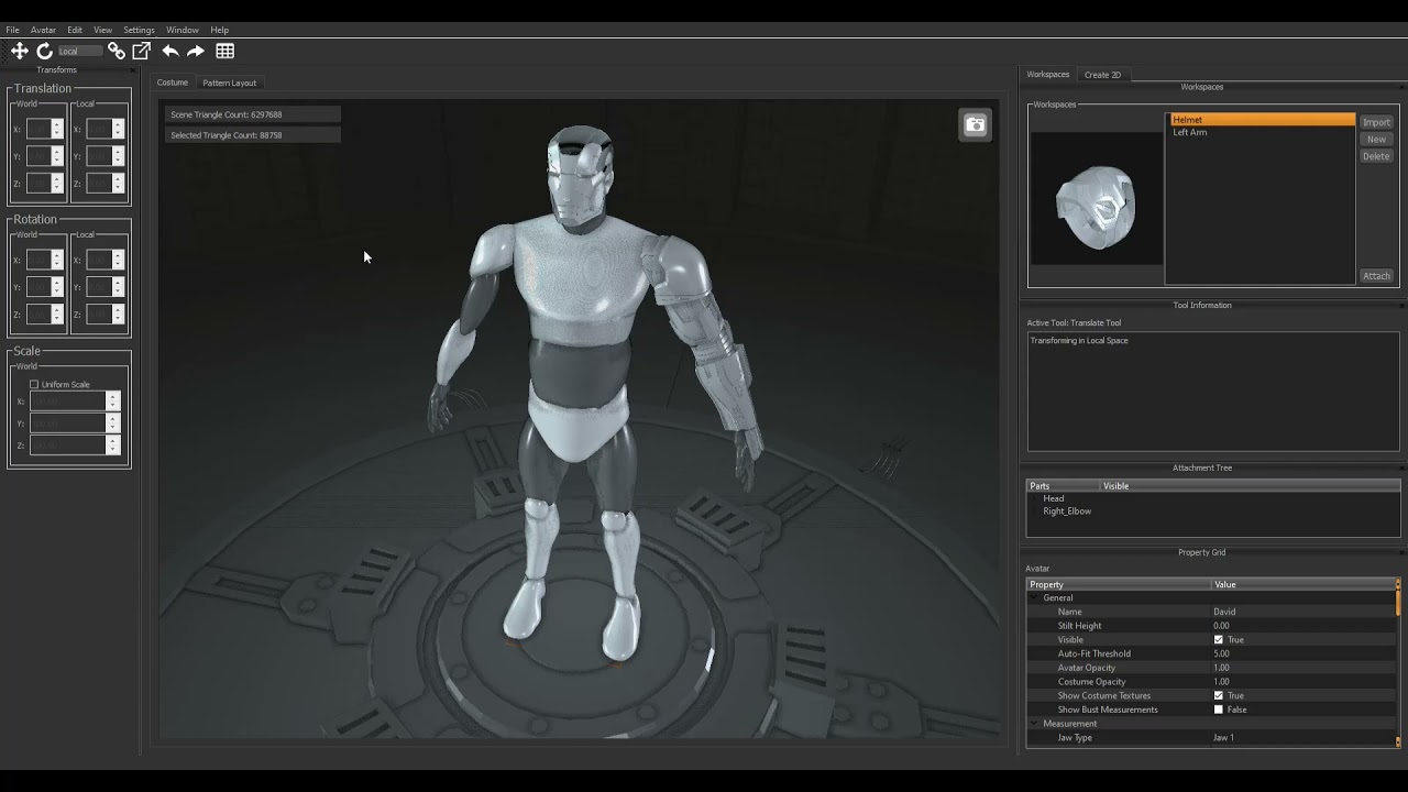 War Machine Mk 006 - Scaling using Armorsmith - YouTube