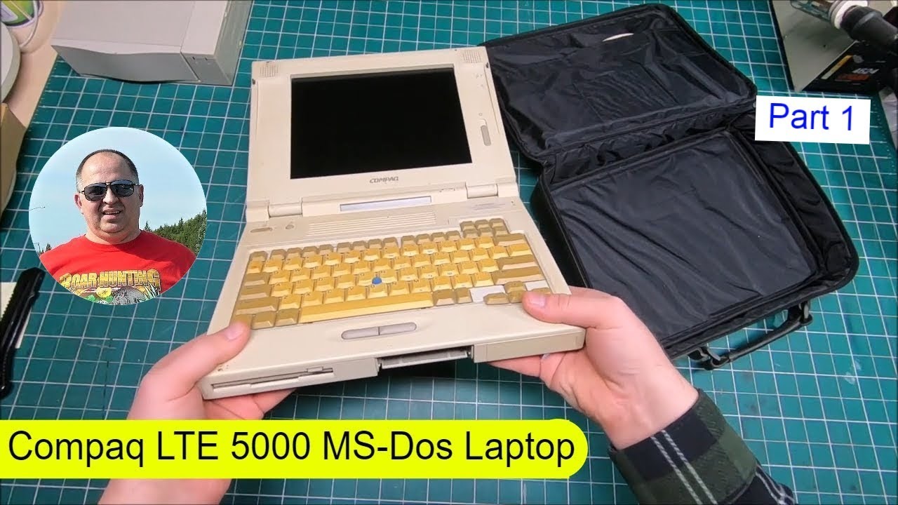Finally I got Compaq LTE 5000 Laptop for MS-Dos gaming Part 1 - YouTube