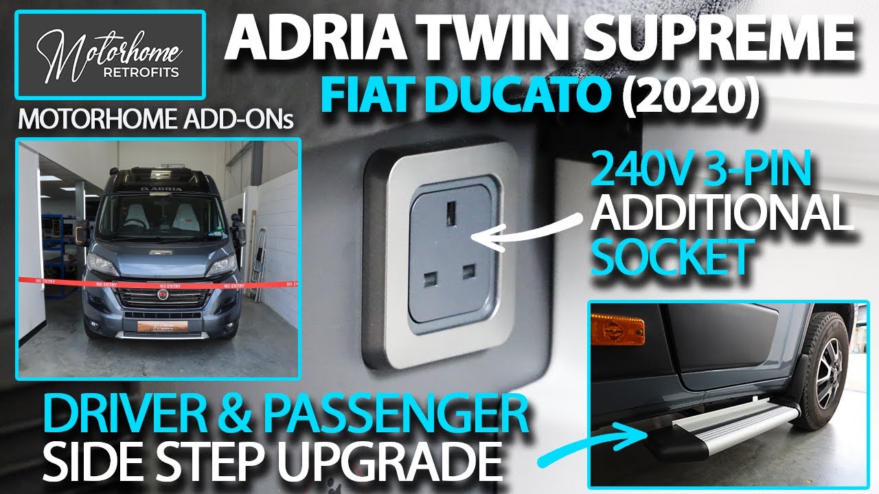 Epic Add-Ons! Adria Twin Supreme FIAT Ducato gets Driver & Passenger ...