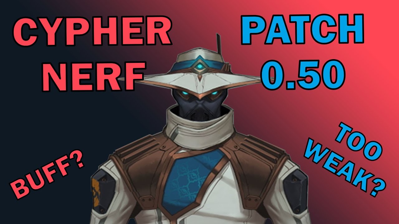 CYPHER NERF?? Cypher Changes in Patch 0.50!! - YouTube