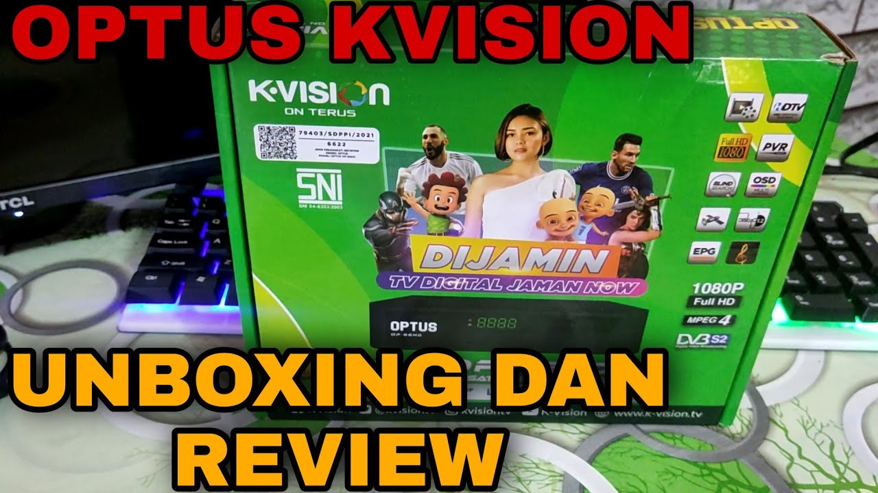 Unboxing Dan Review Receiver Parabola Optus Kvision OP 66HD - YouTube