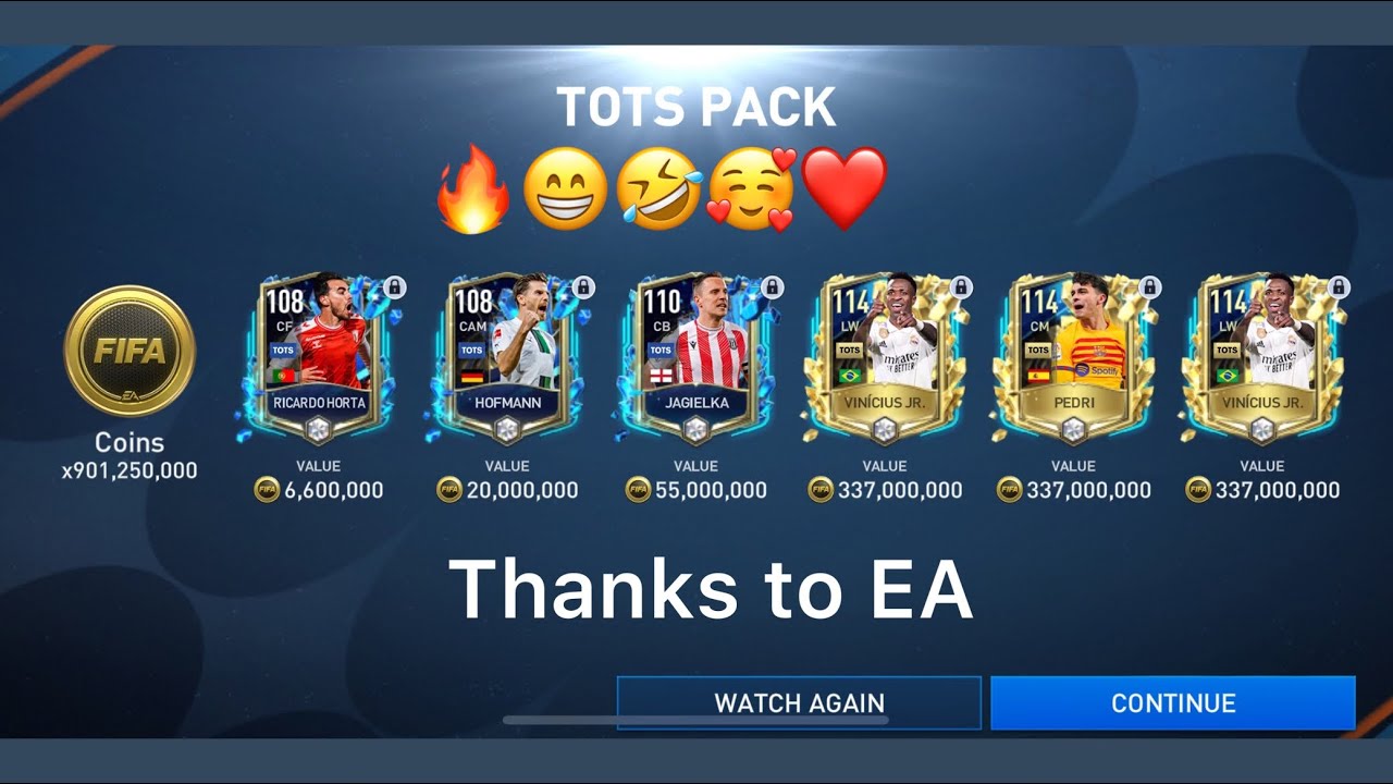2 114 ovr Vini . Jr 🇧🇷+ 114 pedri+1 billion coin 😜 3 UTOTS PLAYER ️ ️ ...