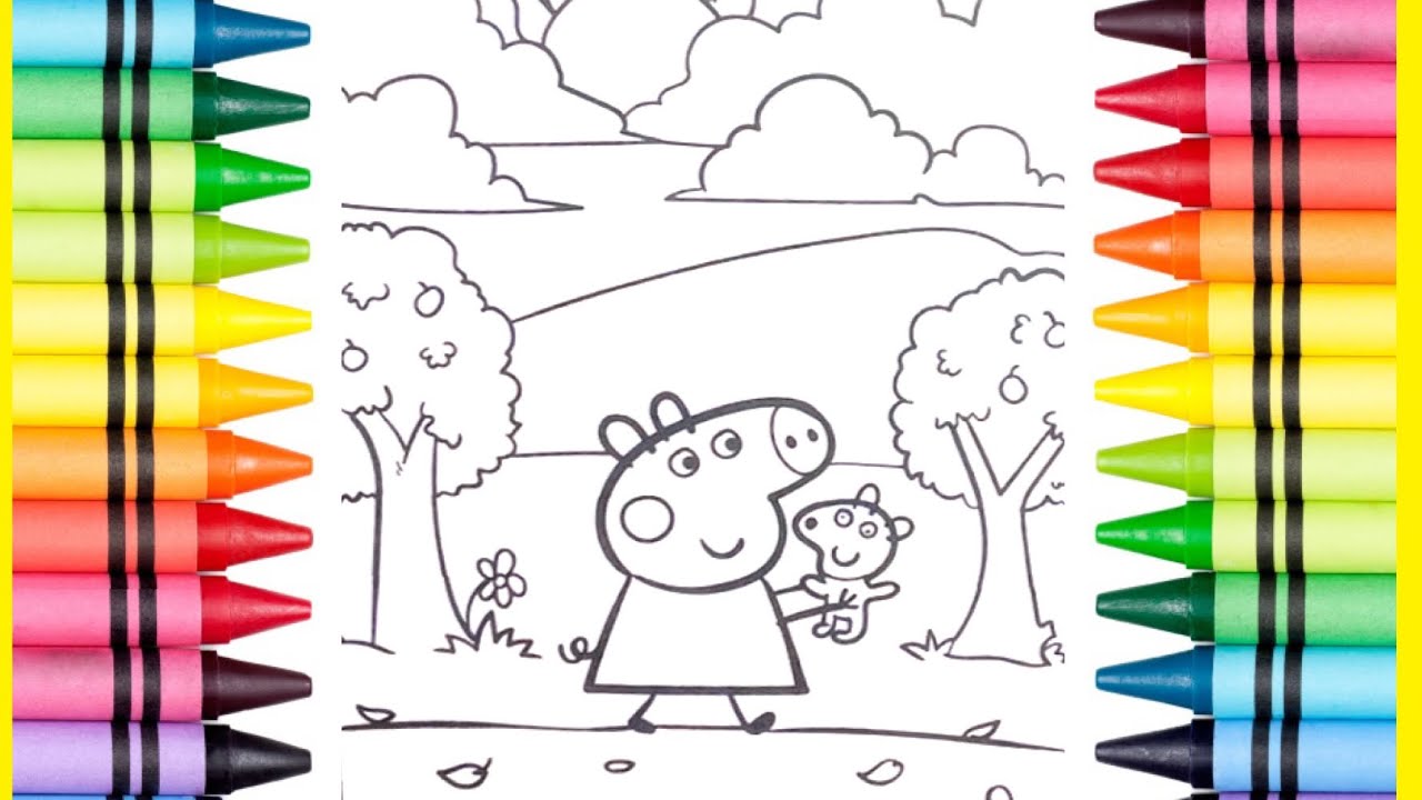 PEPPA PIG SPRING COLORING PAGE FUN! 🌈 ️ - YouTube