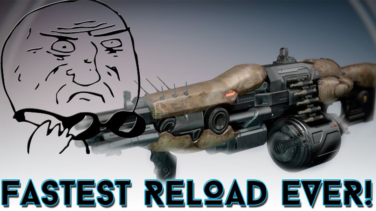 Destiny : 2 SECOND Machine Gun Reload (Short Clip) - YouTube