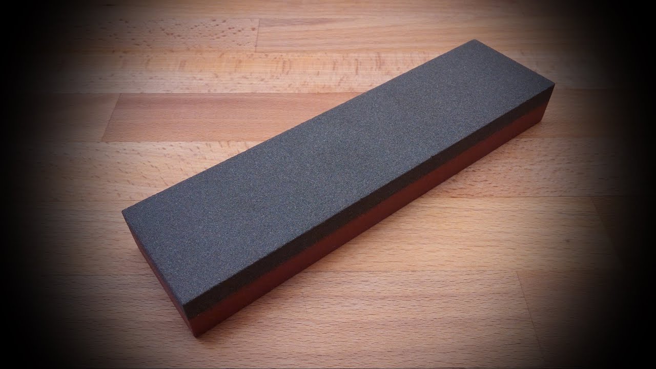 Conditioning Norton India Coarse sharpening stone - YouTube