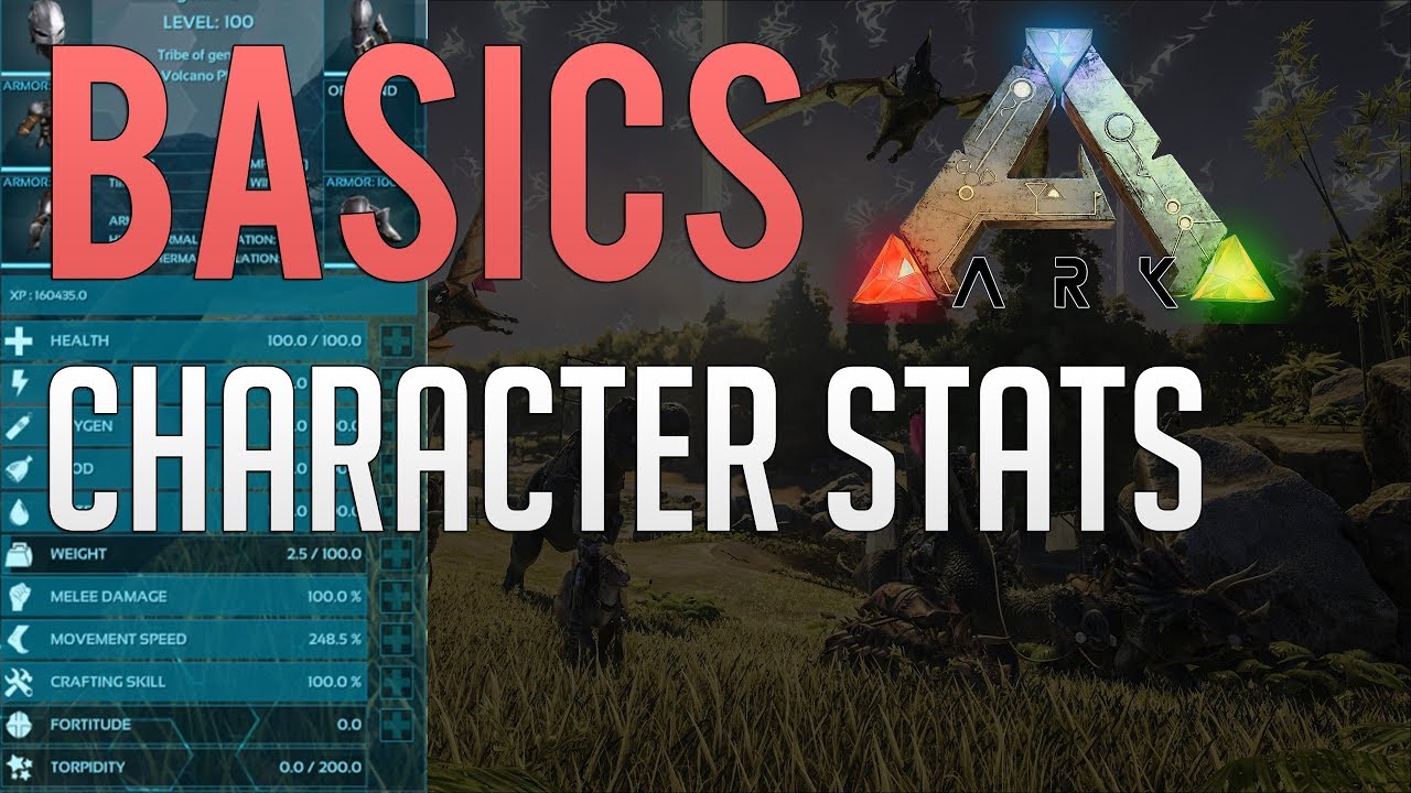 Character Attributes - Ark Survival Evolved Basics 1 - YouTube