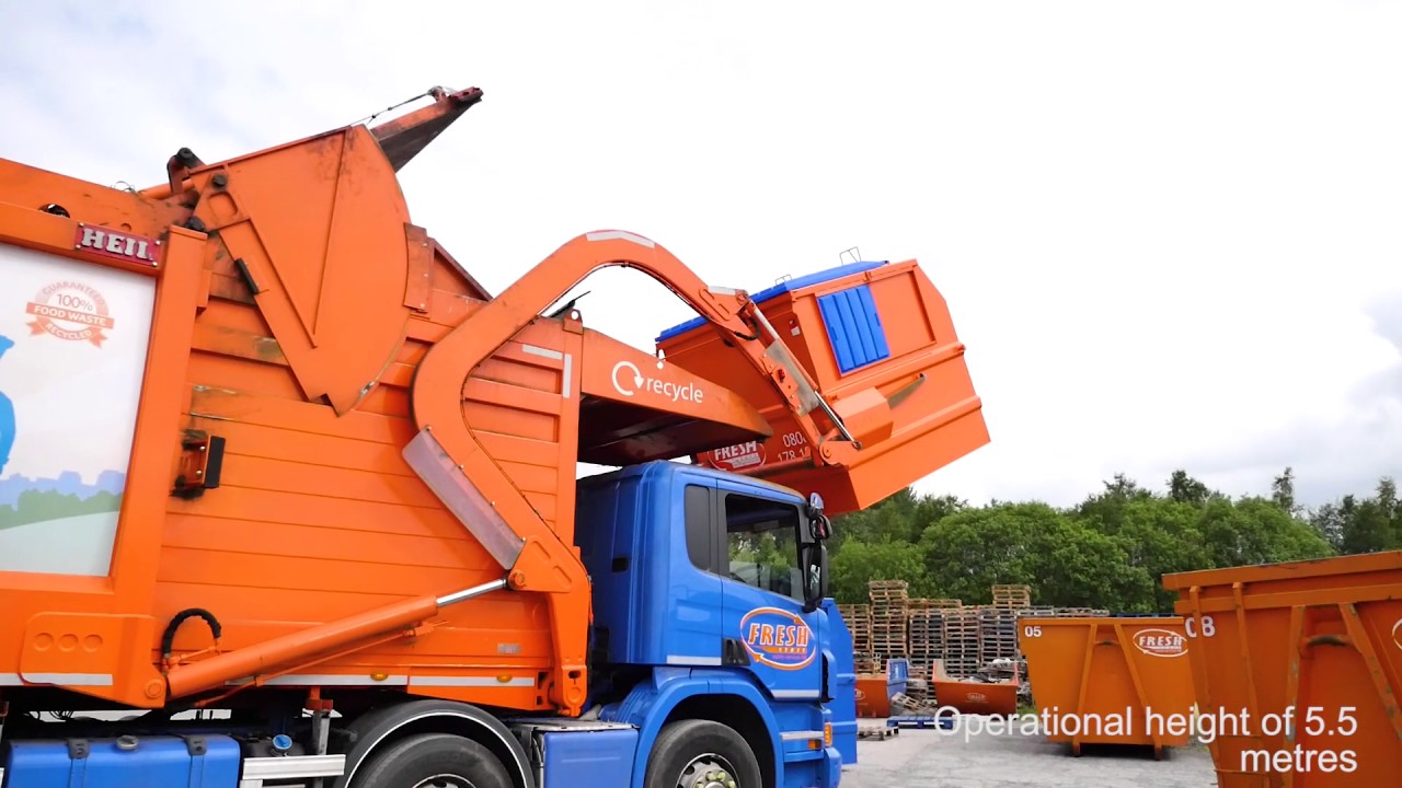 Fresh Start Waste Services Front End Loader (FEL) Wagon in Action - YouTube