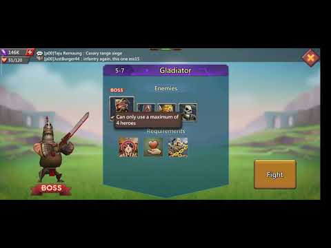 Lords Mobile | Challenge 5-7 Gladiator - YouTube