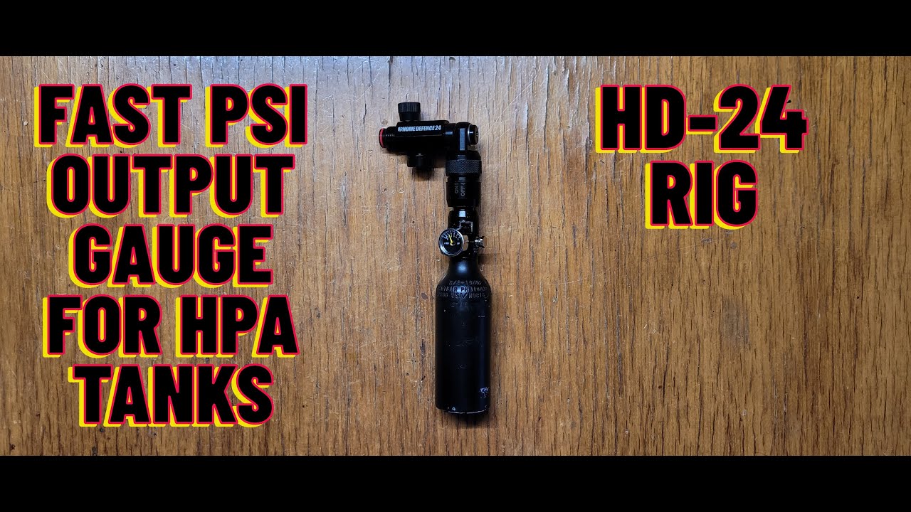Psi Output Mini Gauge Rig For Your HPA Tanks From HD-24 - YouTube