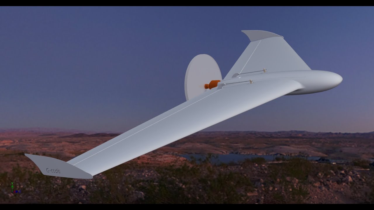 Maiden flight of a 3d printed flying wing - YouTube