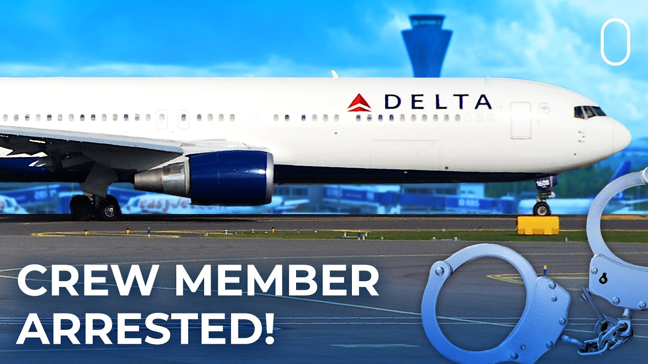 Flight Canceled After Delta Air Lines Crew Member Arrested - YouTube