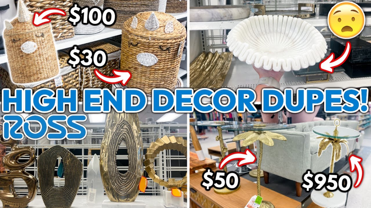 CRAZY High End Home Decor DUPES You WONT BELIEVE Are From ROSS!!! 🤯 ...