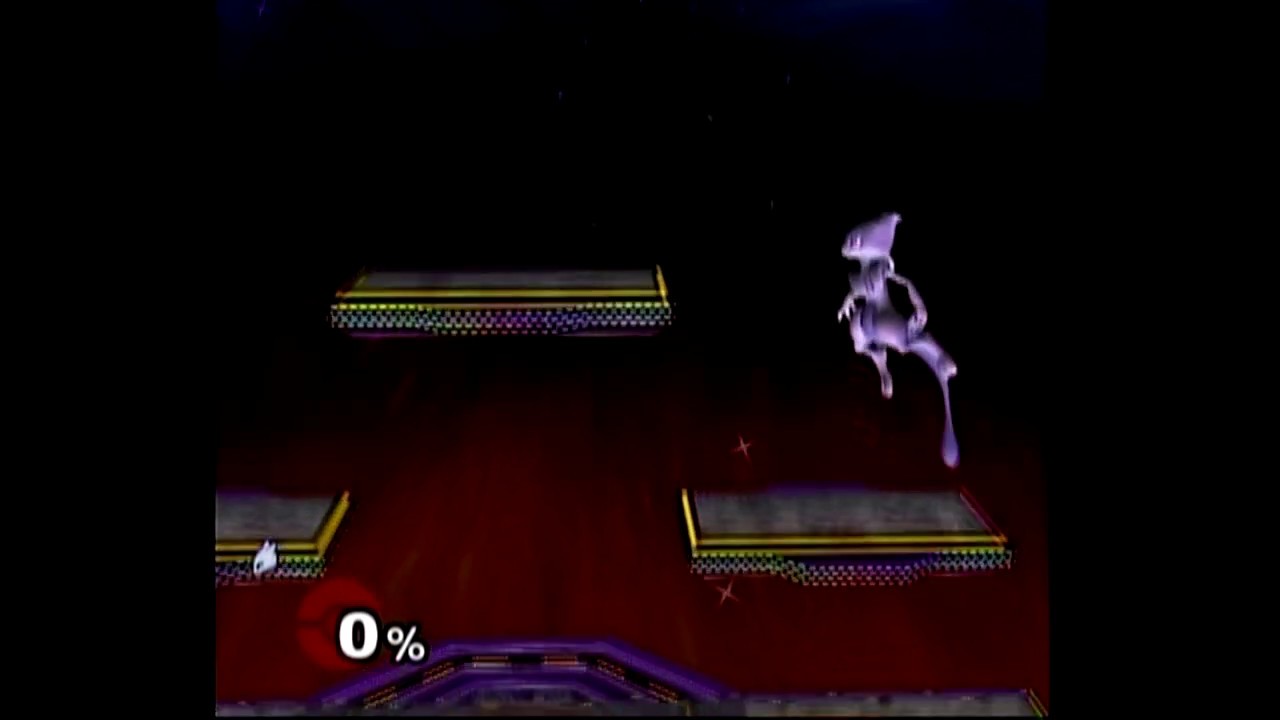 SSBM - Mewtwo "Teleport Edge Cancels": Battlefield - YouTube