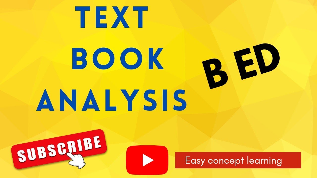Text Book Analysis B Ed easyconceptlearning5039 YouTube text-book-analysis-b-ed-easyconceptlearning5039-youtube