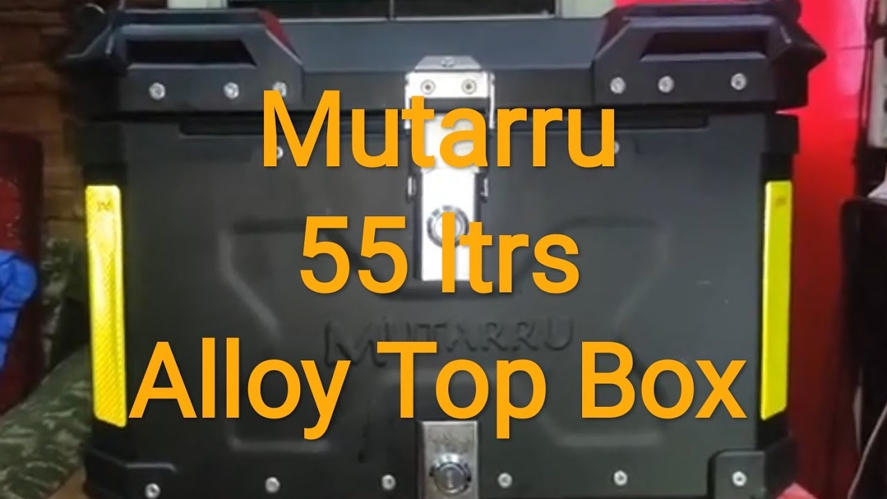 MUTARRU 55 ltrs Alloy Top Box Review Shopee - YouTube