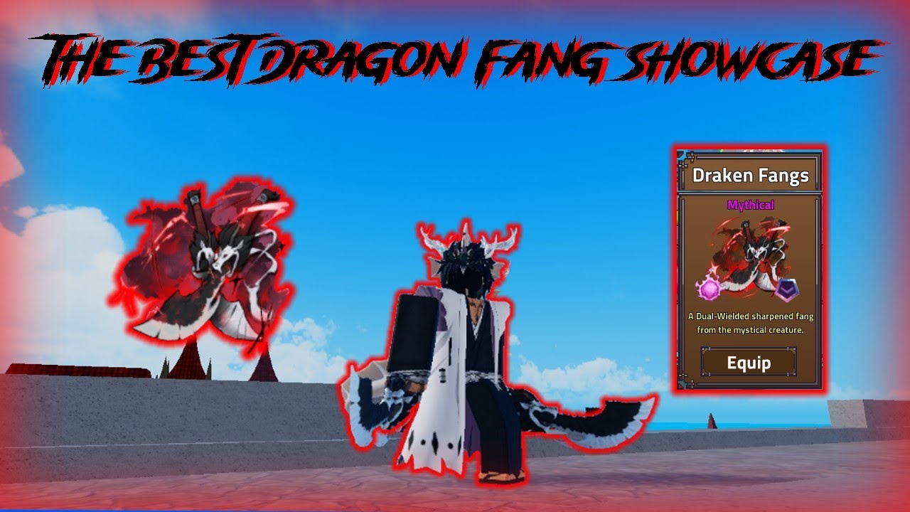 NEW DRAKEN FANG SWORD SHOWCASE ! (OVERPOWERED) KING LEGACY PVP UPDATE 7 ...